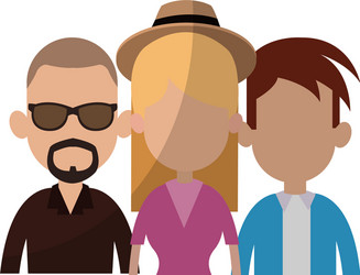 Young people icon Royalty Free Vector Image - VectorStock