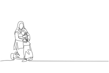 Single continuous line drawing marrakech city Vector Image