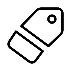 Damaged cardboard price label included Royalty Free Vector