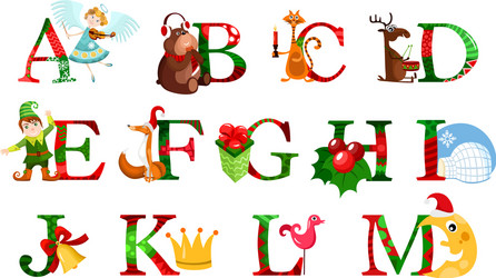 Animals alphabet Royalty Free Vector Image - VectorStock