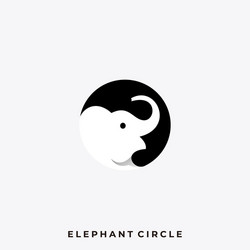 Cute elephant sketch doodle Royalty Free Vector Image