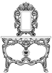 Baroque Rococo Dressing Vector Images (over 110)