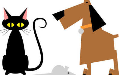 Cat and mouse friendship image Royalty Free Vector Image