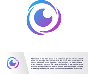 Eye logo design creative concepts Royalty Free Vector Image