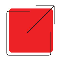 Resize size icon Royalty Free Vector Image - VectorStock