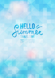 Summer is coming soon text Royalty Free Vector Image