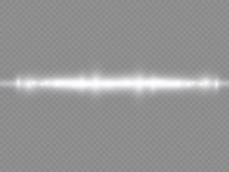 Horizontal light ray flash yellow line Royalty Free Vector