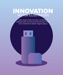 Innovation and technology design Royalty Free Vector Image