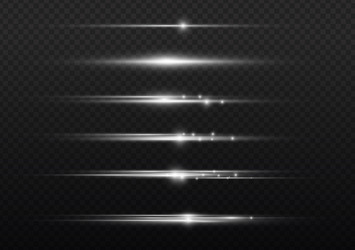 Light dividers line flare glowing borders white Vector Image