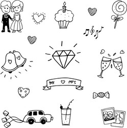 Belgium country nation doodle hand drawn set Vector Image