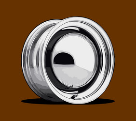 Classic car rims template Royalty Free Vector Image