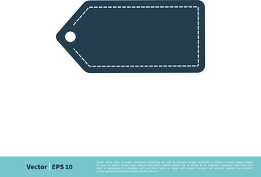 Hang tag icon logo template design eps 10 Vector Image
