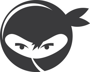Ninja head icon images Royalty Free Vector Image