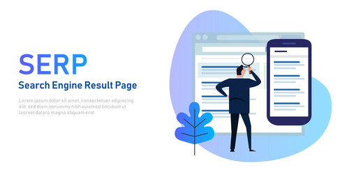 People using search box for query Royalty Free Vector Image