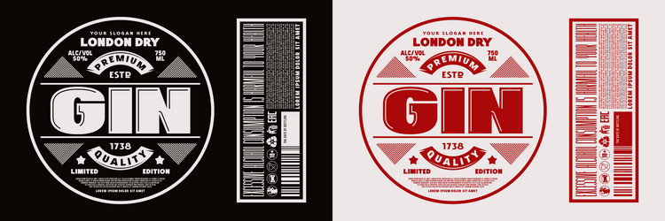 Gin Label Vector Images (over 1,500)