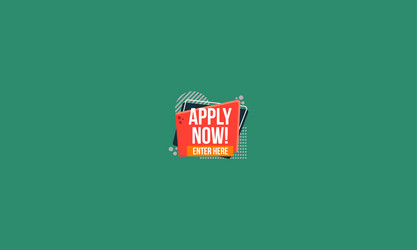Apply now button flat design Royalty Free Vector Image