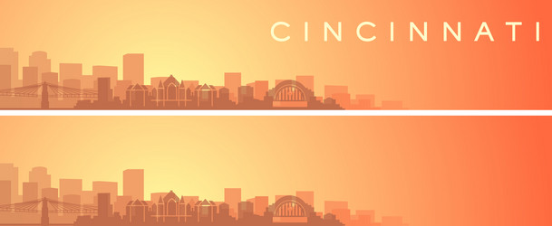 Cincinnati City Skyline Vector Images (67)