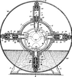 Geissler pump vintage Royalty Free Vector Image