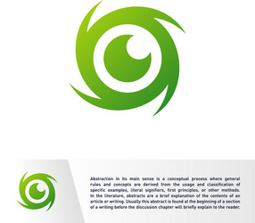 Letter s eye vision logo design symbol icon Vector Image