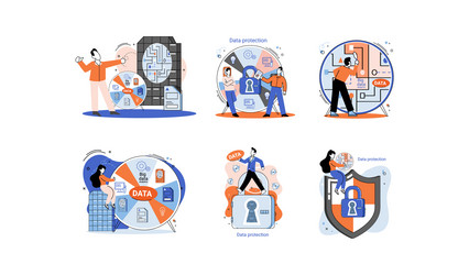 Big data analytics platform management Royalty Free Vector