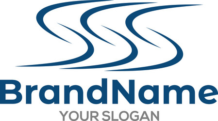 Triple s logo design template Royalty Free Vector Image