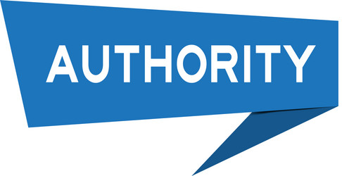 Speech banner and blue shade with word command Vector Image