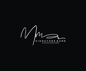 Mm initial logo with colorful circle template Vector Image