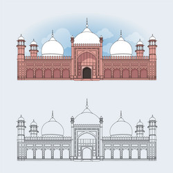 Badshahi Mosque Vector Images (over 110)