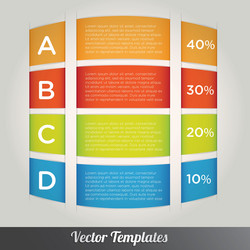 Options tab page template Royalty Free Vector Image