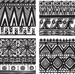 Seamless tribal texture Royalty Free Vector Image