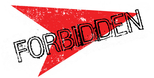 Forbidden rubber stamp Royalty Free Vector Image