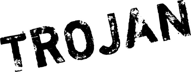 Trojan rubber stamp Royalty Free Vector Image - VectorStock