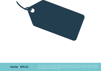 Hang tag icon logo template design eps 10 Vector Image