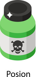 Bottle of poison Royalty Free Vector Image - VectorStock