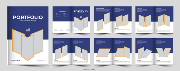 Architecture portfolio or interior portfoli Vector Image