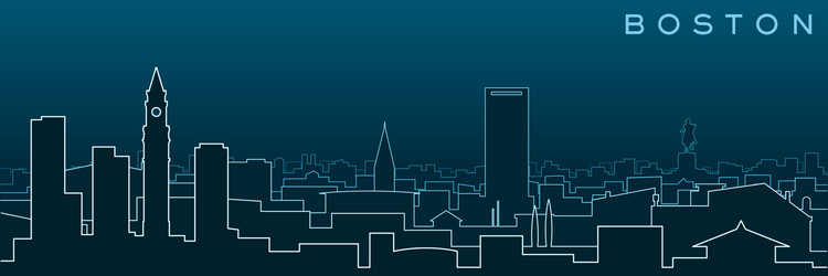 Boston Skyline Vector Images (over 380)