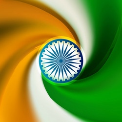Modern indian flag design Royalty Free Vector Image