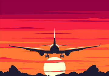 Plane Sunset Vector Images (over 2,400)