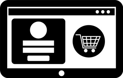 Website page online shopping access store Vector Image