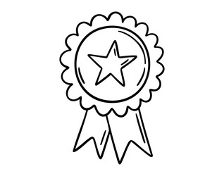 Star Award Icon - Simple Royalty Free Vector Image