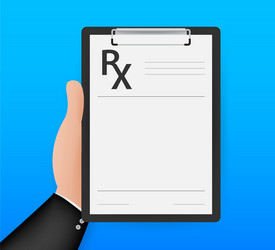 Rx medical prescription blank concept Royalty Free Vector
