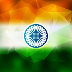 Modern indian flag design Royalty Free Vector Image