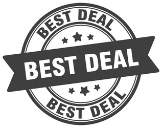 Best deal stamp label on transparent Royalty Free Vector