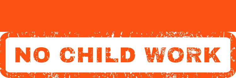 No child work rubber stamp Royalty Free Vector Image