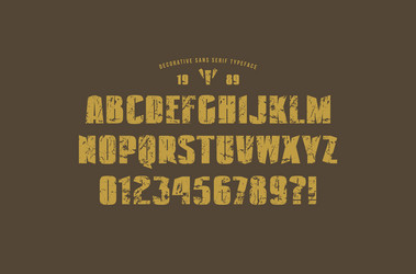 Vintage victorian style letters classic serif Vector Image