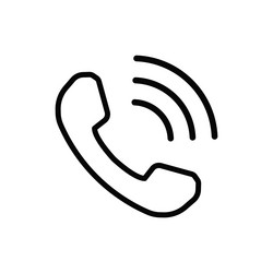 Telephone call button icon Royalty Free Vector Image
