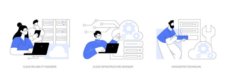 Proxy server isolated cartoon Royalty Free Vector Image