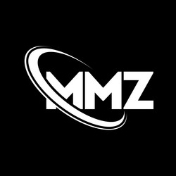 Mmz logo letter design Royalty Free Vector Image