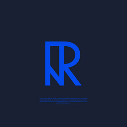 N r logos with a simple clean and modern style Vector Image
