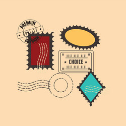 Premium quality template Royalty Free Vector Image